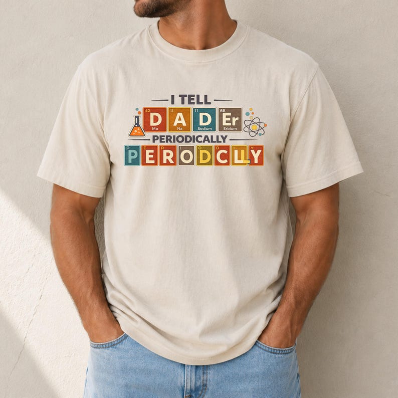 Dad Jokes Periodic Table Chemistry Shirt, Science Dad Tee - Etsy