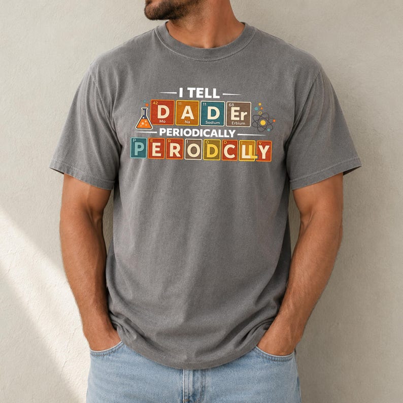 Dad Jokes Periodic Table Chemistry Shirt, Science Dad Tee - Etsy