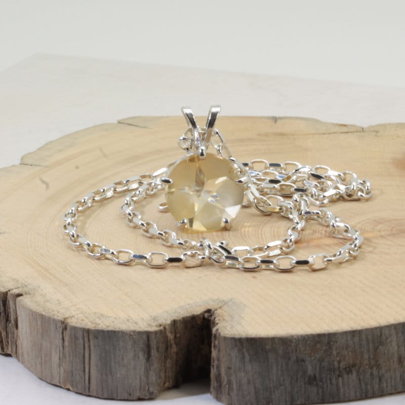 Rare 'star' Citrine Pendant (natural Citrine), 12mm X 5.75 Carat, Flat ...