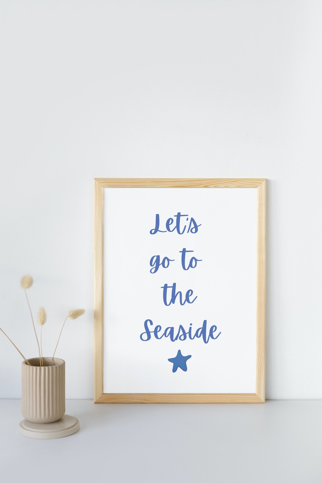 Let’s Go to the Seaside Digital Print, A4 Printable Wall Art, Seaside ...