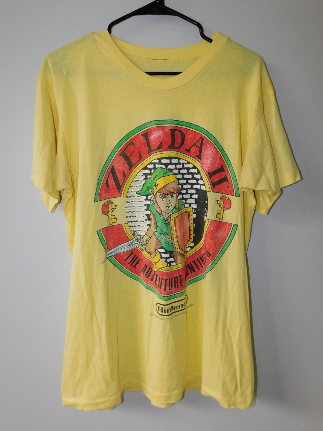 1988 Legend of Zelda II Adventure of Link T Shirt Vintage 80s NES ...
