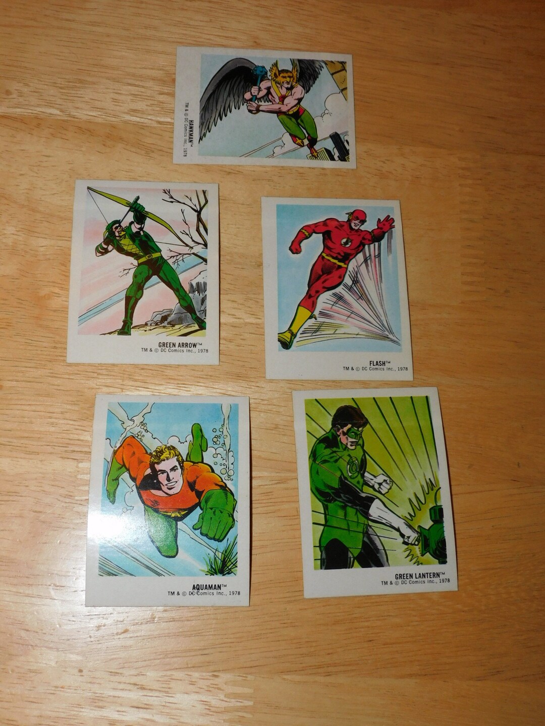 1978 UNSTAMPED DC Comics Superhero Sticker Trading Cards With Rookie ...