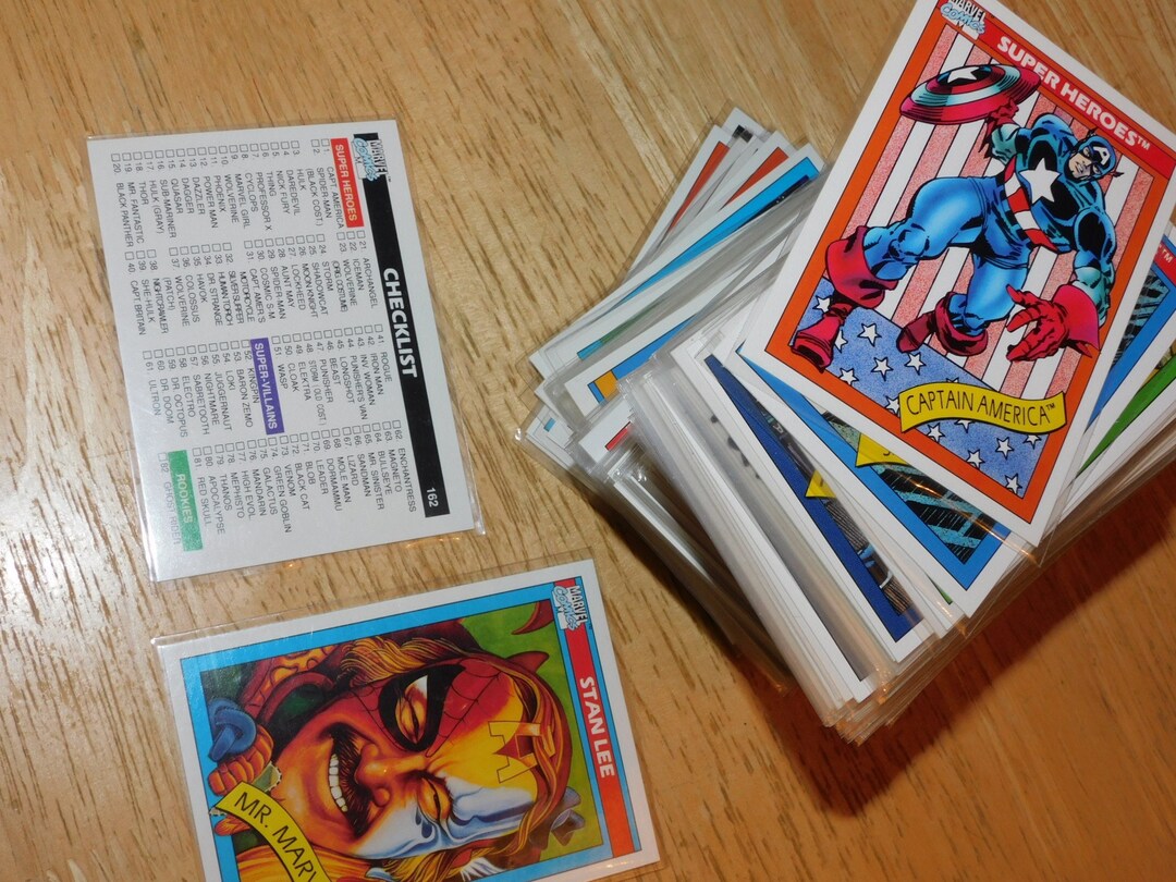 Full Set 1990 Marvel Universe I Cards Stan Lee Nonsports - Etsy