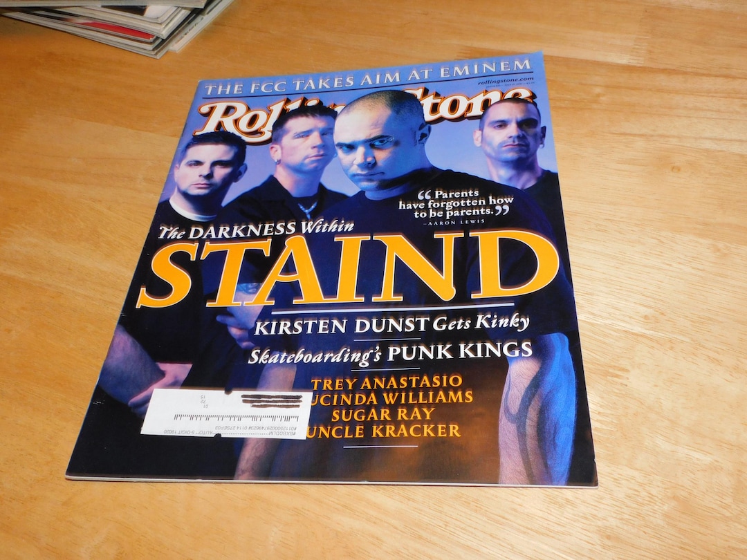 Rolling Stone Magazine 2001 - Staind on Cover - Sugar Ray - Kirsten ...
