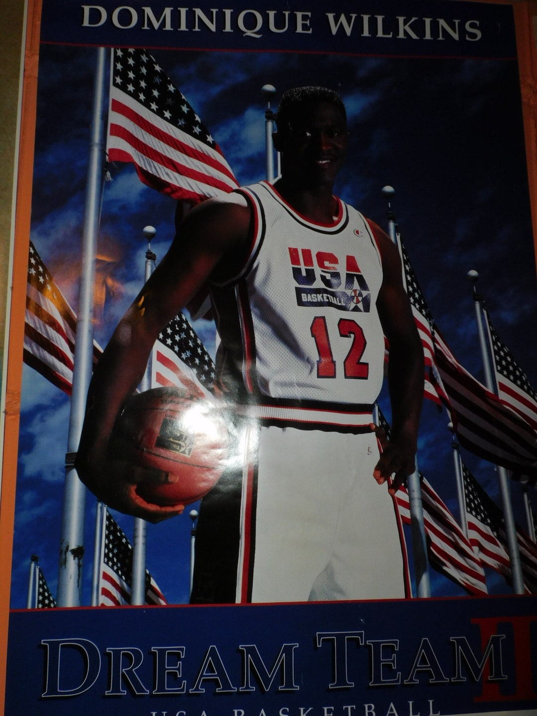 Dominique Wilkins Poster USA Summer Olympics Dream Team II Basketball ...
