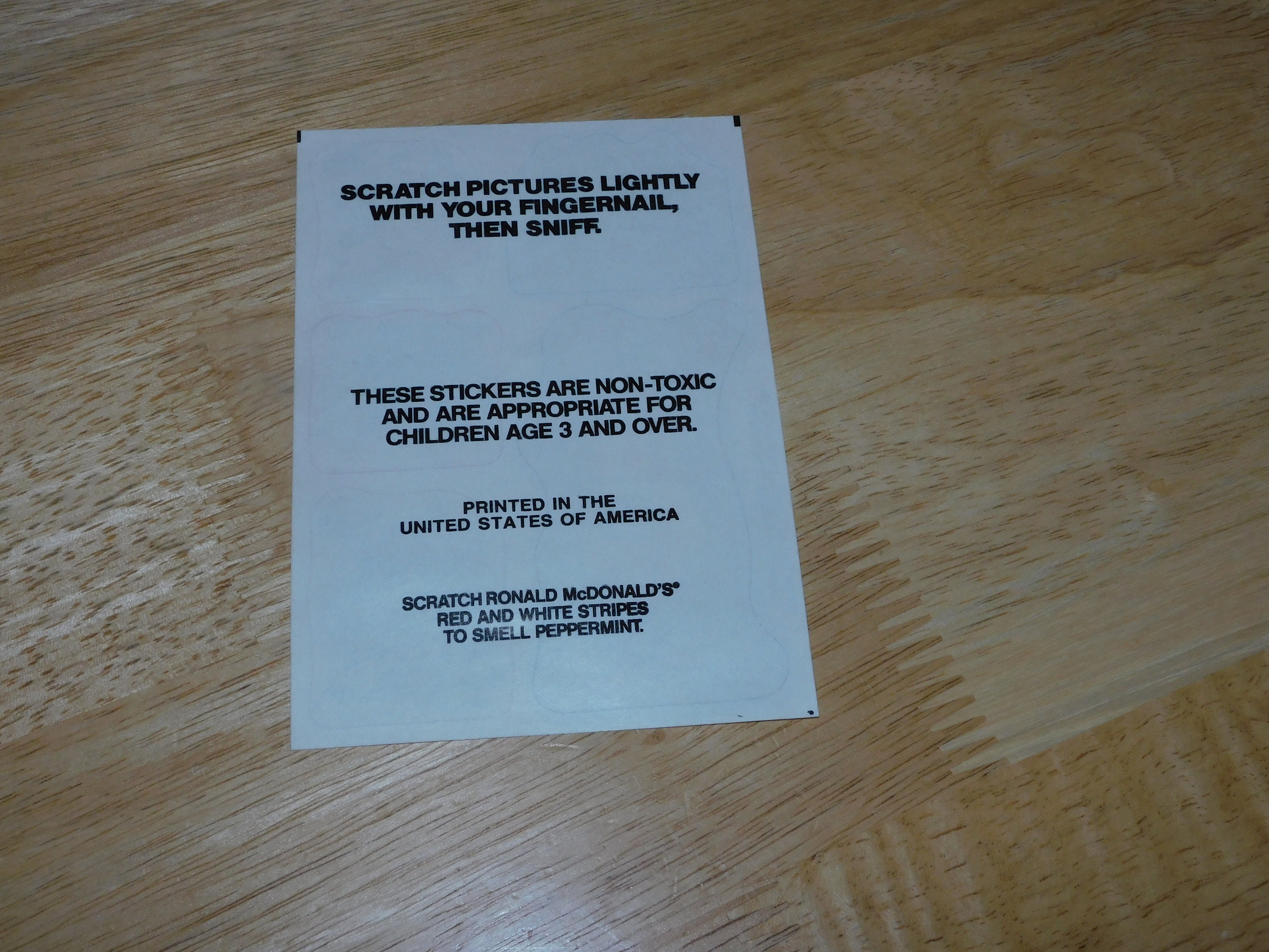 RARE premium hamburglar professor ronald birdie 1985 McDonalds flicker ...