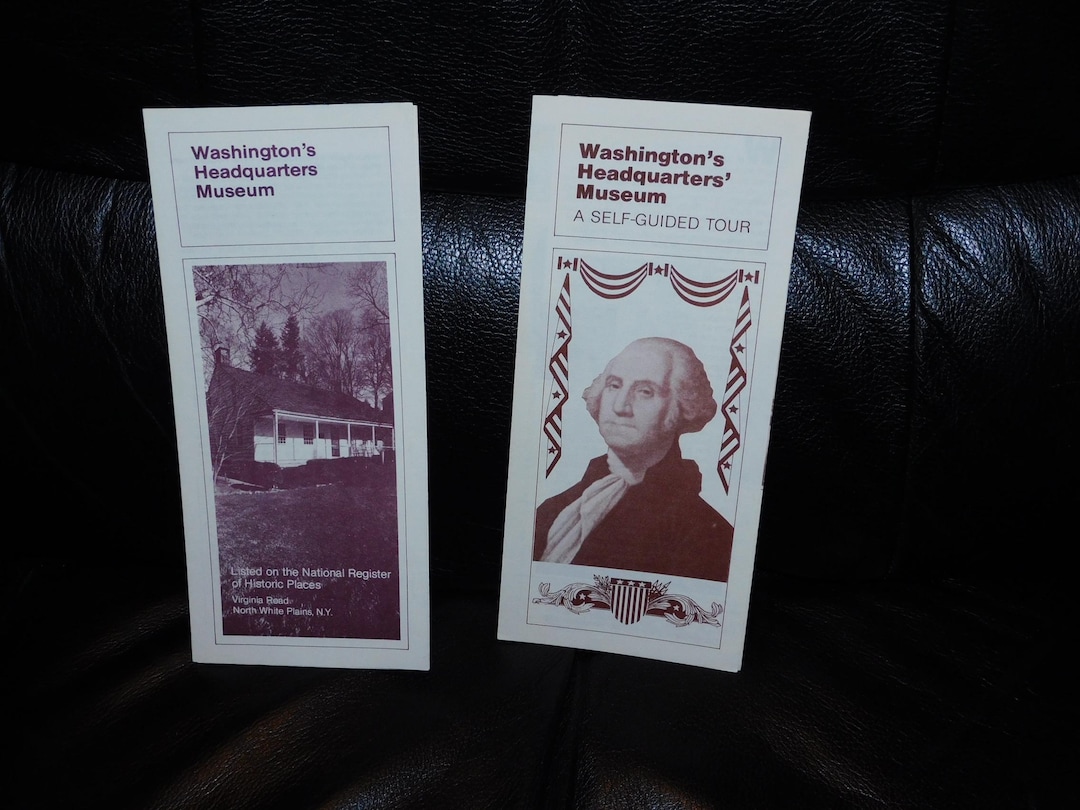 Vintage George Washington Headquarters Museum Brochures North White ...