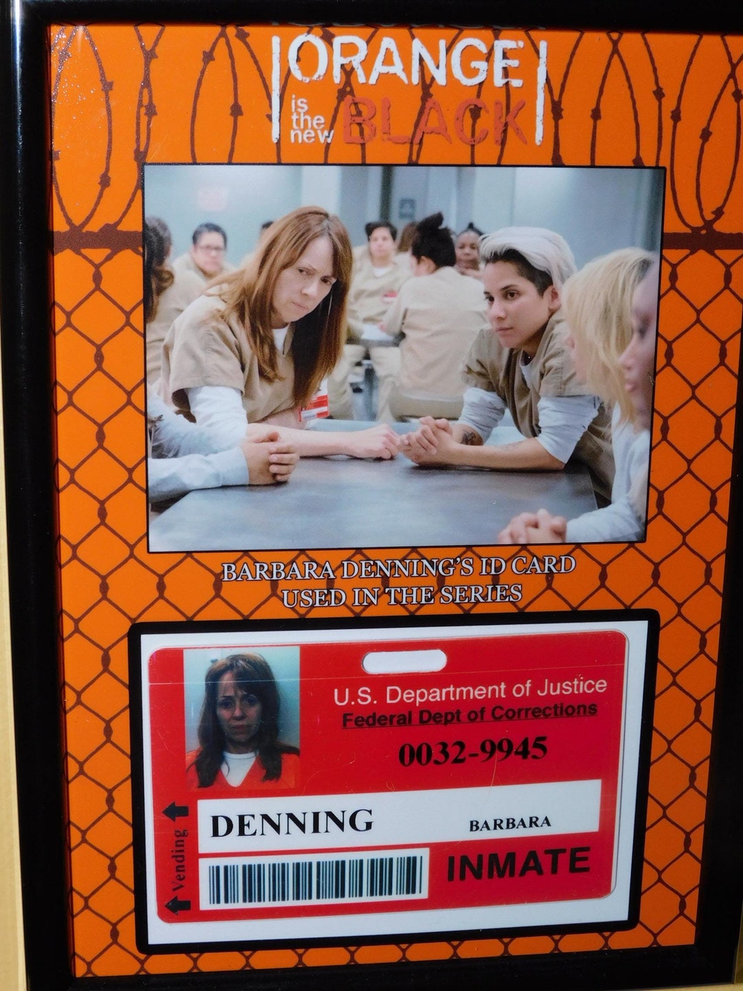 Mackenzie Phillips "barbara Denning" Screen Used Litchfield ID Card ...