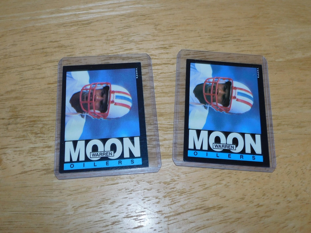 1985 Warren Moon Rookie Card Lot Houston Oilers Quarterback Legend ...