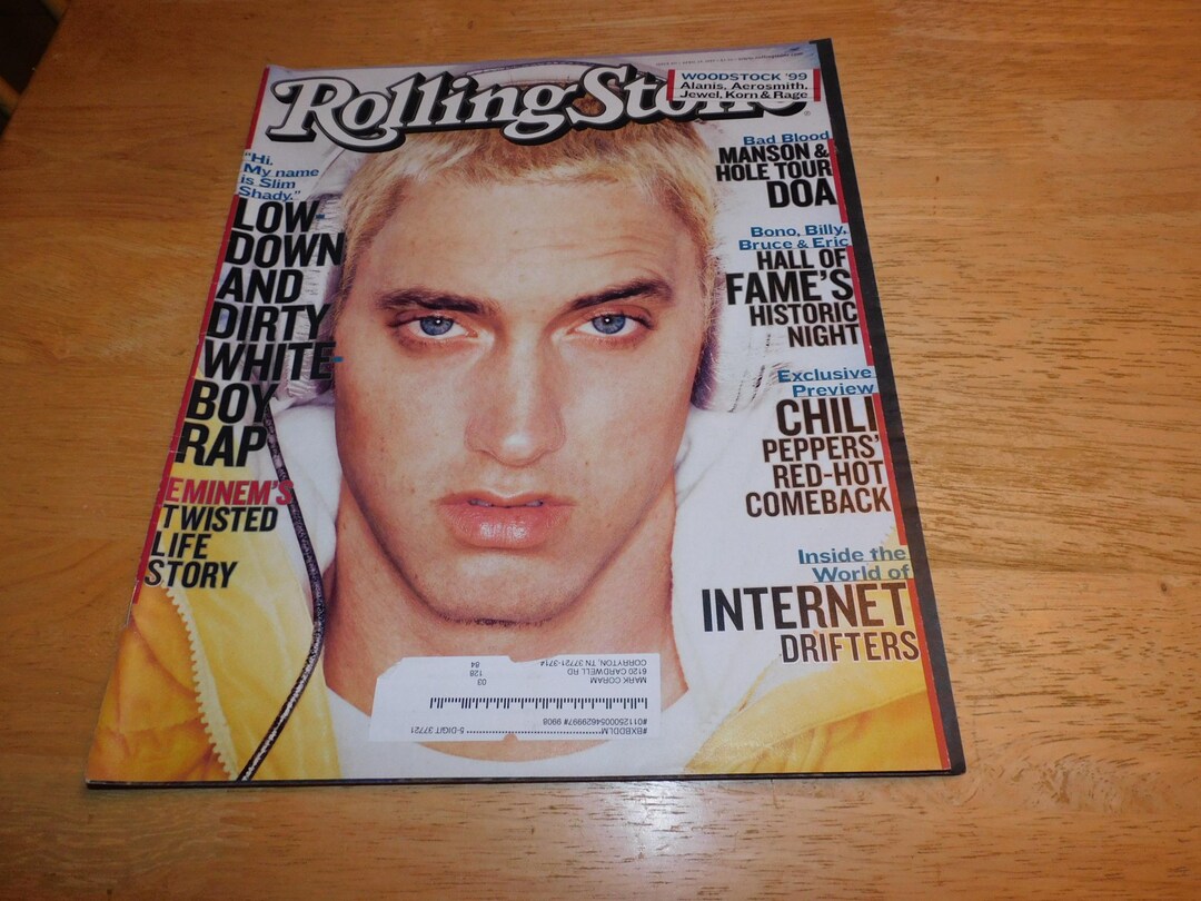 Rolling Stone Magazine 1999 - Eminem on Cover - Marilyn Manson, Hole ...