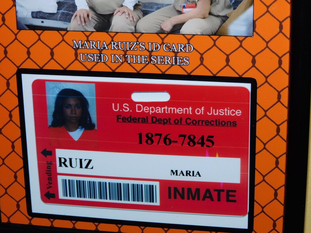 Maria Ruiz Screen Used Litchfield ID Card - Orange is the New Black ...
