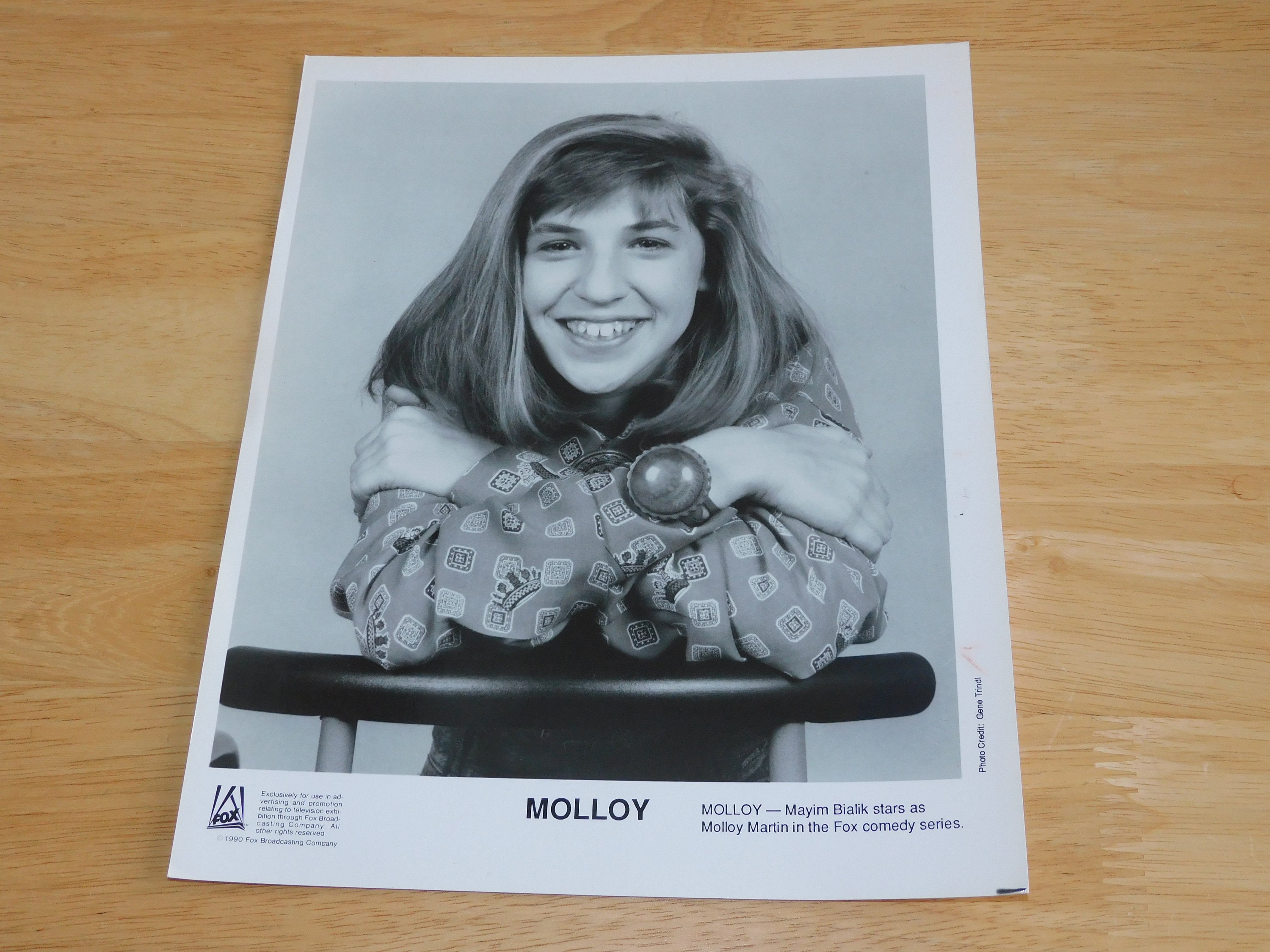 original 8x10 publicity photo 1990 Mayim Bialik MOLLOY 90s sitcom ...