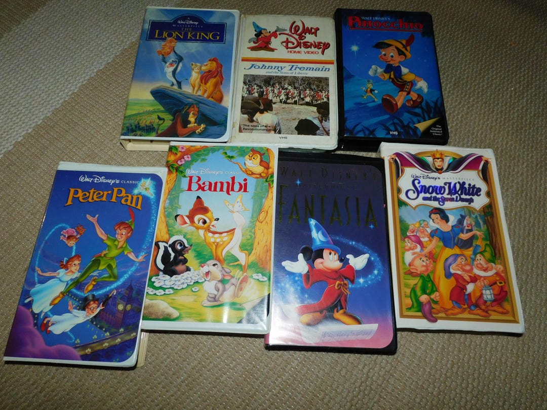 DISNEY VHS Video Tape Lot - Black Diamond / the Classics - Peter Pan ...