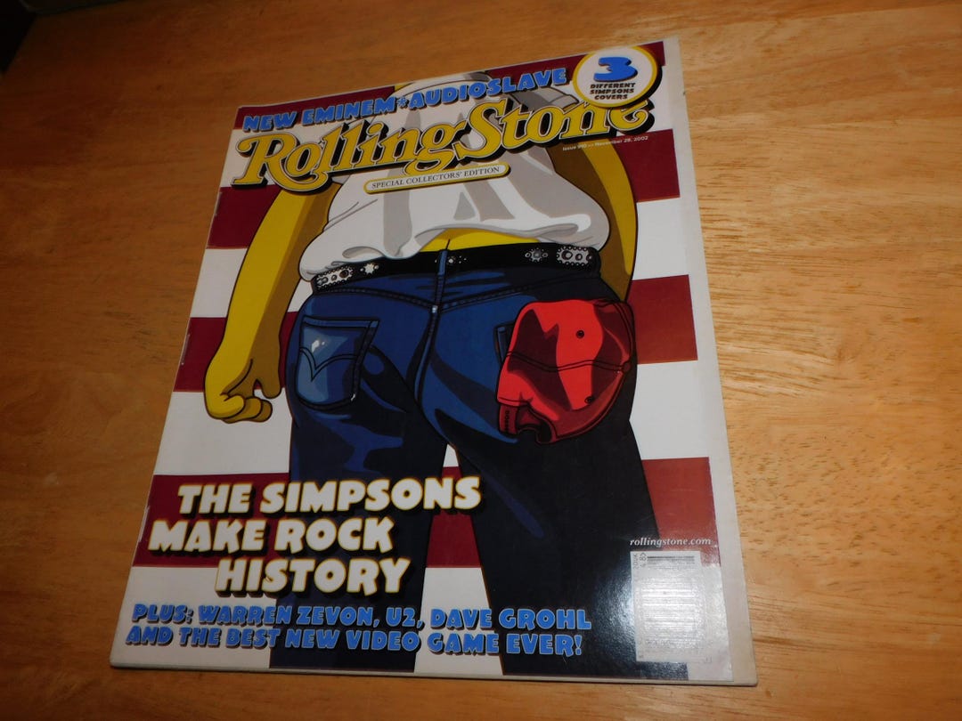 Homer Simpson 2002 Rolling Stone Vintage 2000s Music Magazine - Eminem ...
