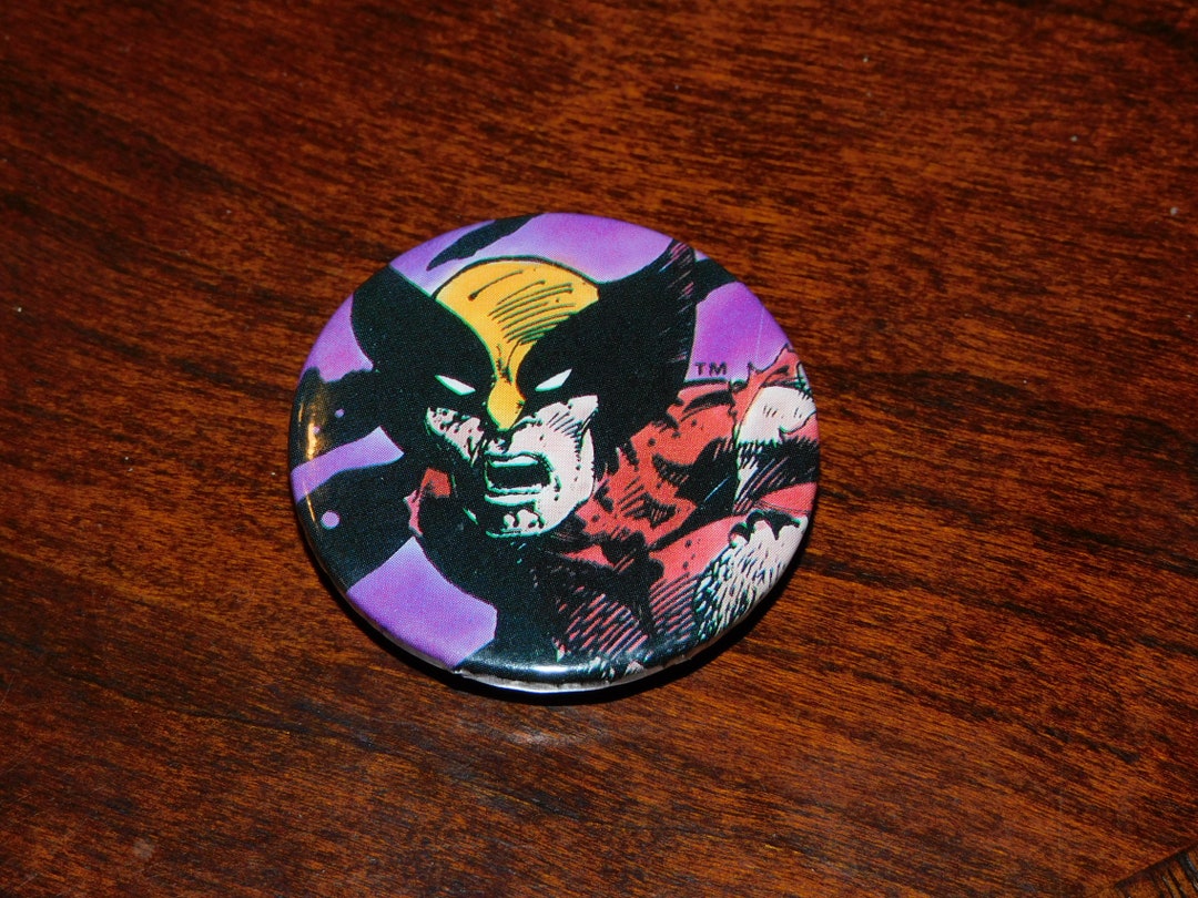 1980s Wolverine Pin / Button Vintage 80s Marvel Comics X-men - Etsy
