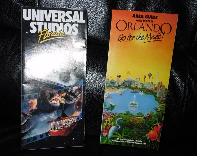 Vintage 1991 Universal Studios Orlando Florida Travel Brochures / Map ...