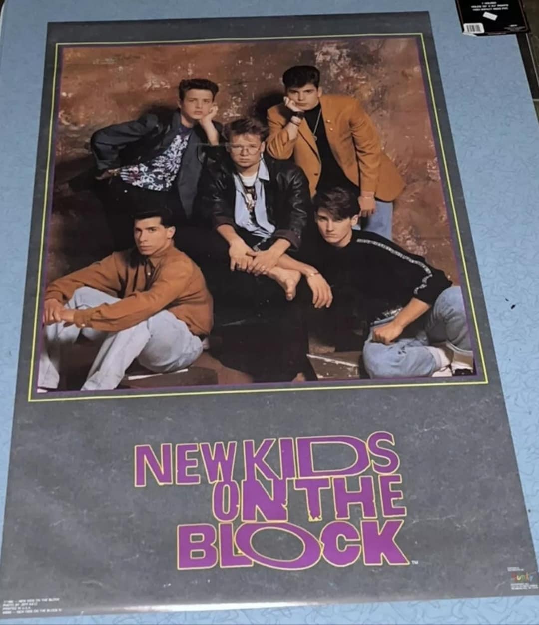 Sealed 1980s New Kids on the Block Poster - Vintage NKOTB Boy Band ...