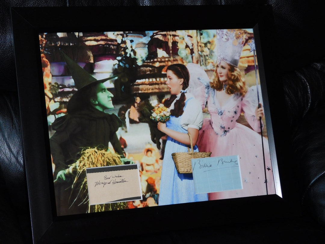 Wizard of Oz Witches Signed Margaret Hamilton & Billie Burke Autographs ...
