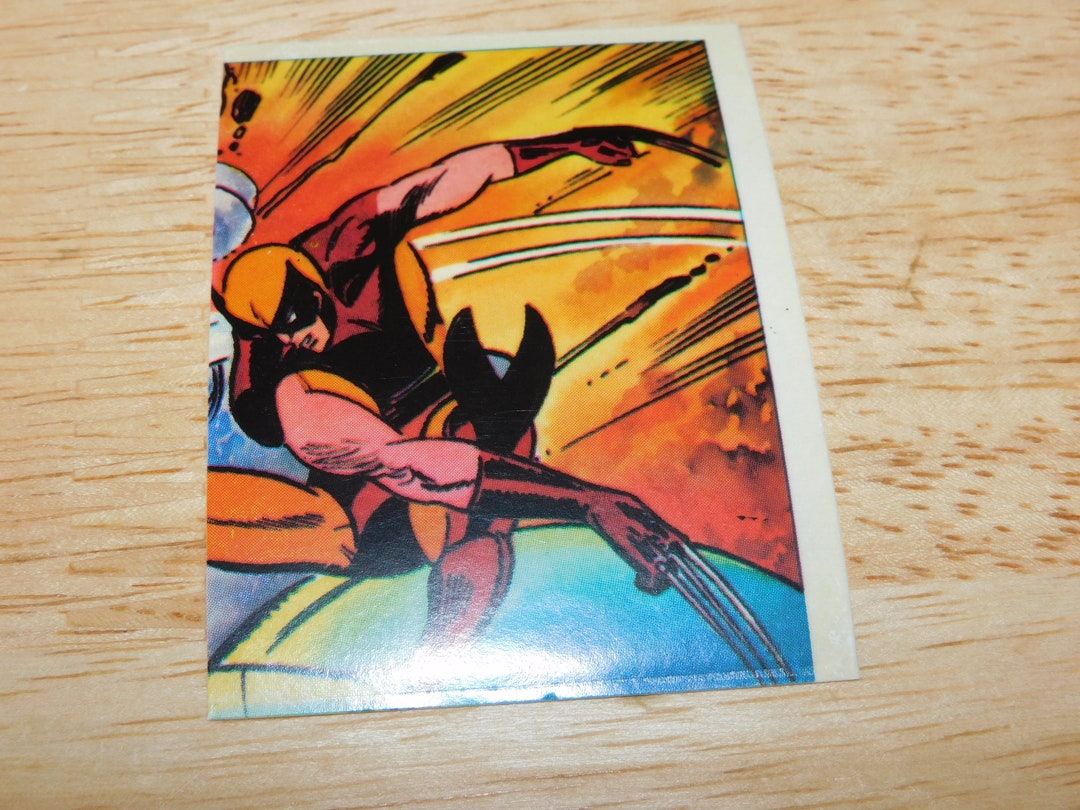 1984 Marvel WOLVERINE Sticker Card Secret Wars 74 Vintage - Etsy