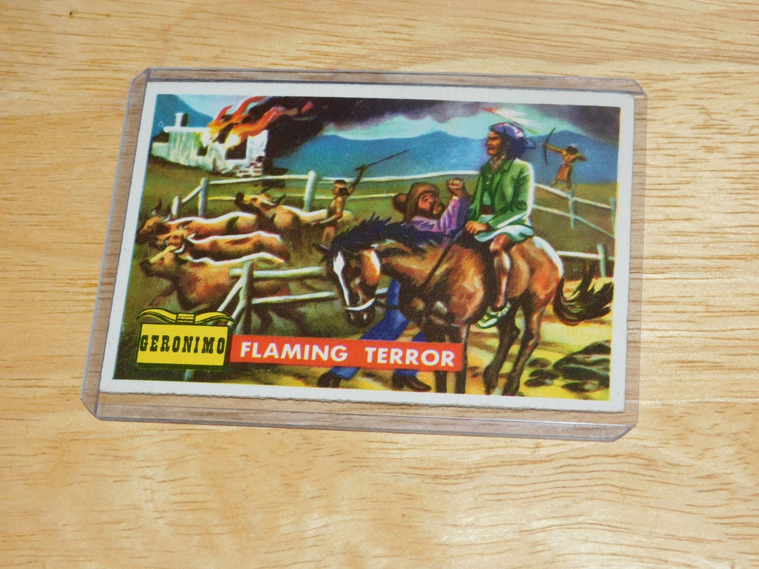 1956 Geronimo Native Americans Trading Card Vintage 50s Nonsports - Etsy