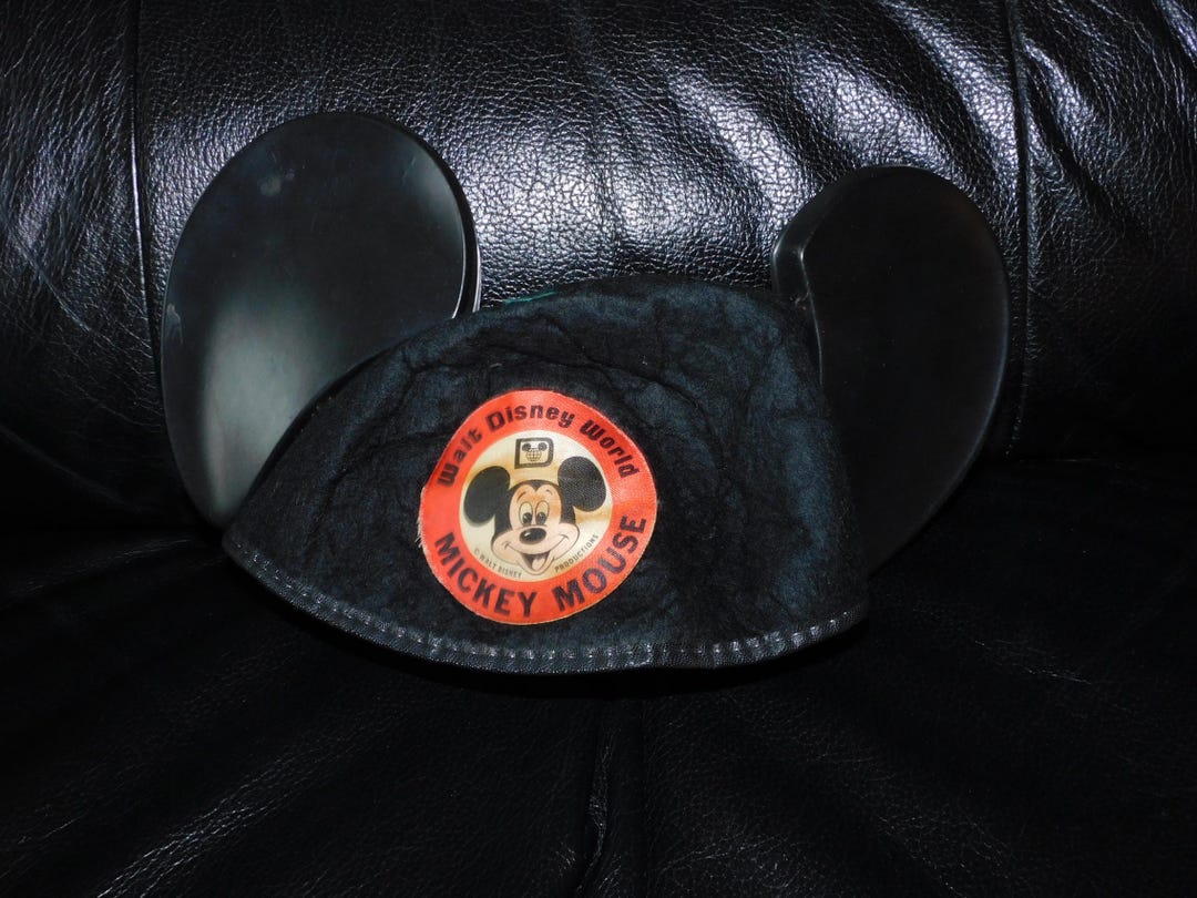 1970s Mickey Mouse Ears Hat - Vintage Disney World Souvenir - Etsy
