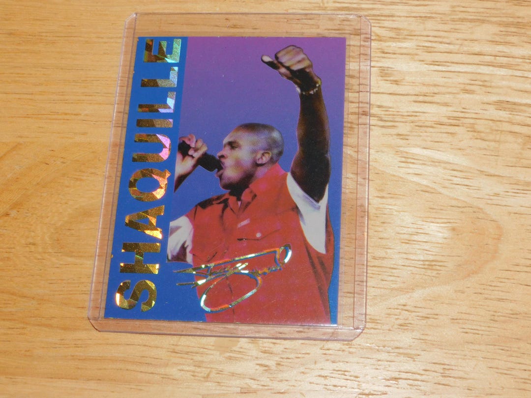 Shaq Rap Attack! 90's Gold Foil Signature Promo Card - Orlando Magic ...