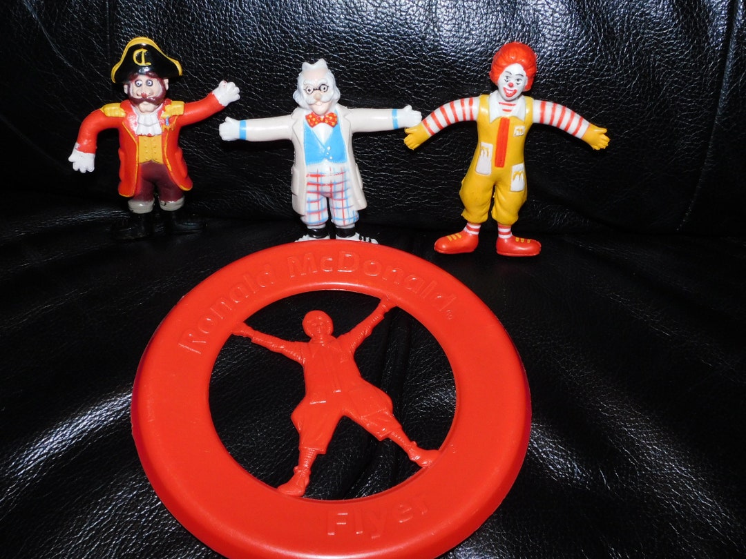 1988 Mcdonalds Figure Lot Captain Crook, Professor, Ronald Mcdonald ...