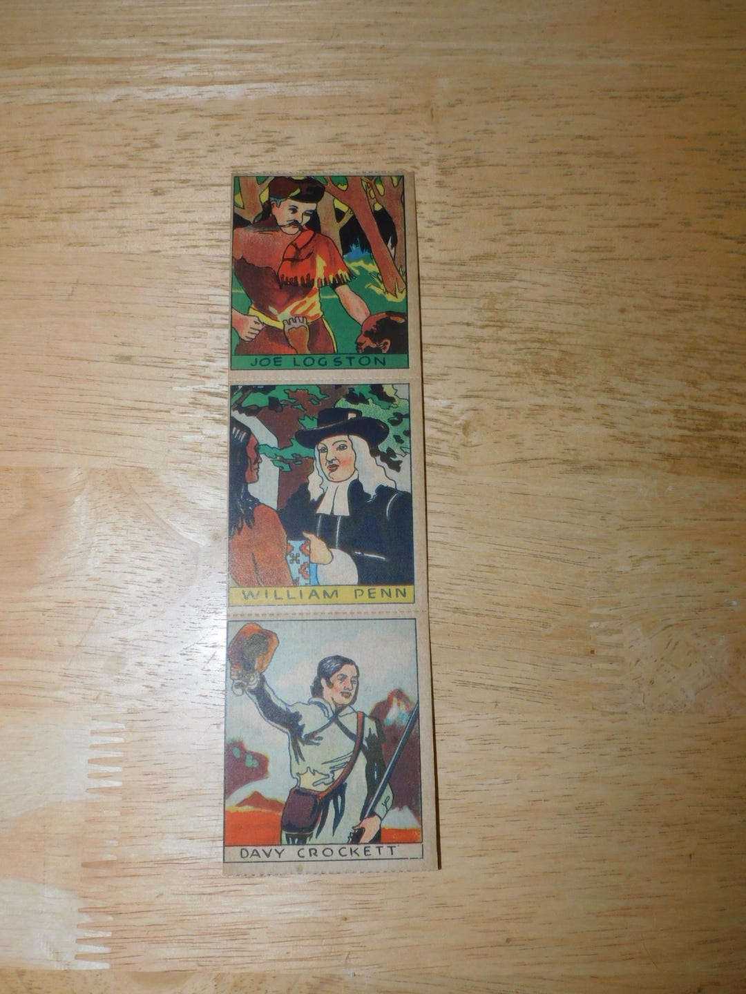 1930s Wild West History Trading Cards - Uncut Sheet - William Penn ...