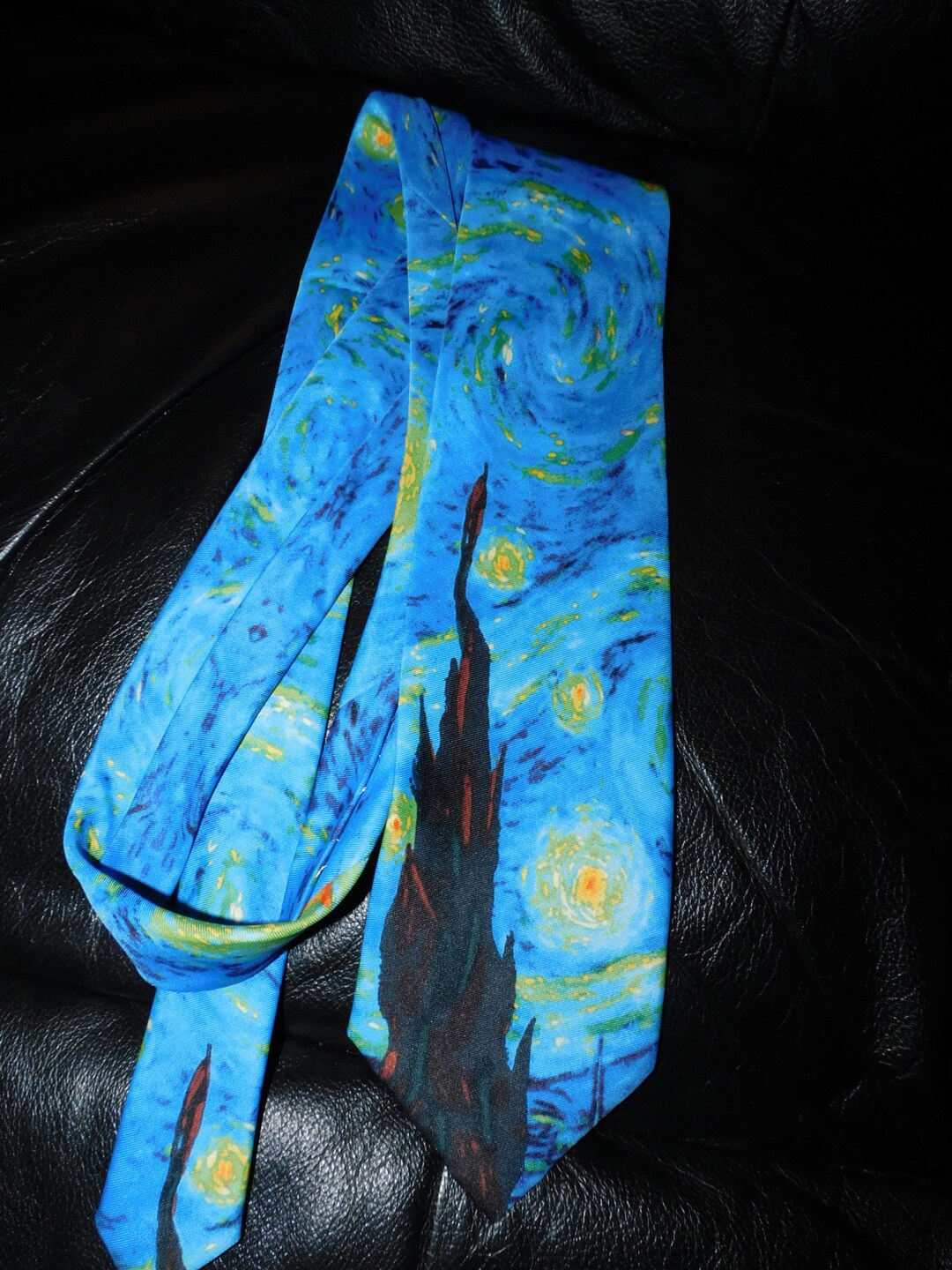 Van Gogh Starry Night Vintage Ralph Marlin Necktie Fashion Painting Art ...