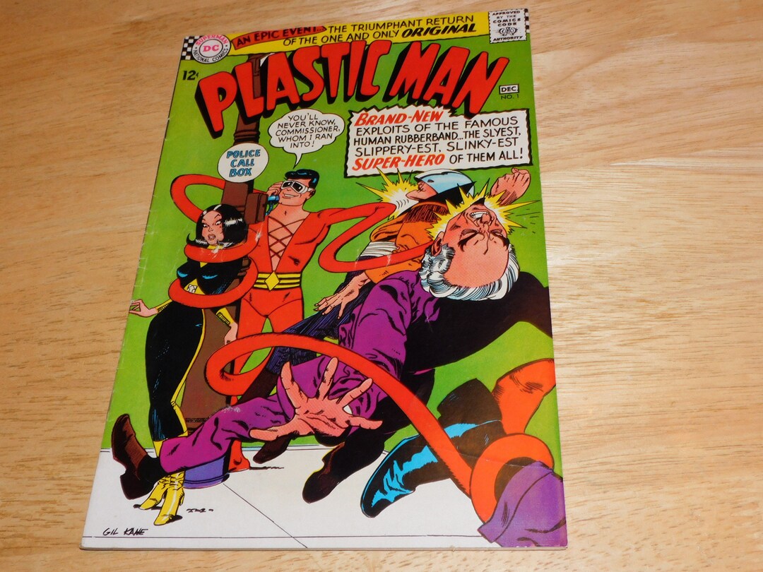 1966 Plastic Man 1 Comic Book First Issue Vintage 60s Cartoon / Superhero DC Comics - Etsy