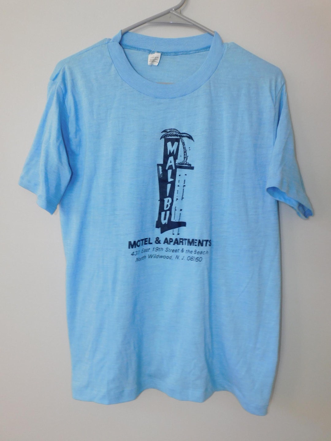 80s Vintage Malibu Motel & Apartments T Shirt - Wildwood, NJ - New ...