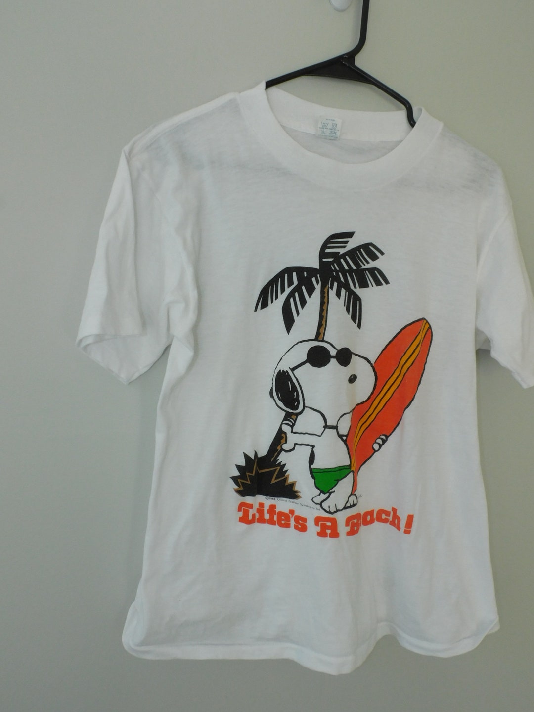Vintage 1970s Snoopy Life's a Beach T Shirt Peanuts Joe Cool Artex Not Marc Jobs TSPTR - Etsy