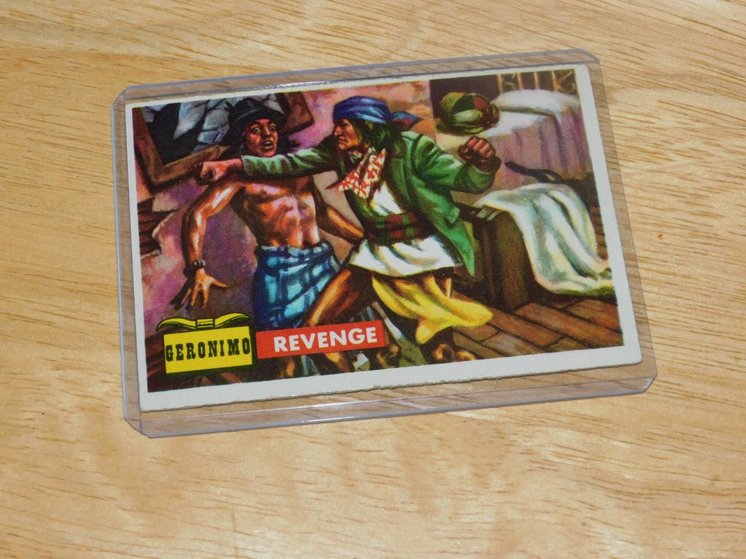 1956 Geronimo Revenge Native Americans Trading Card Vintage 50s ...