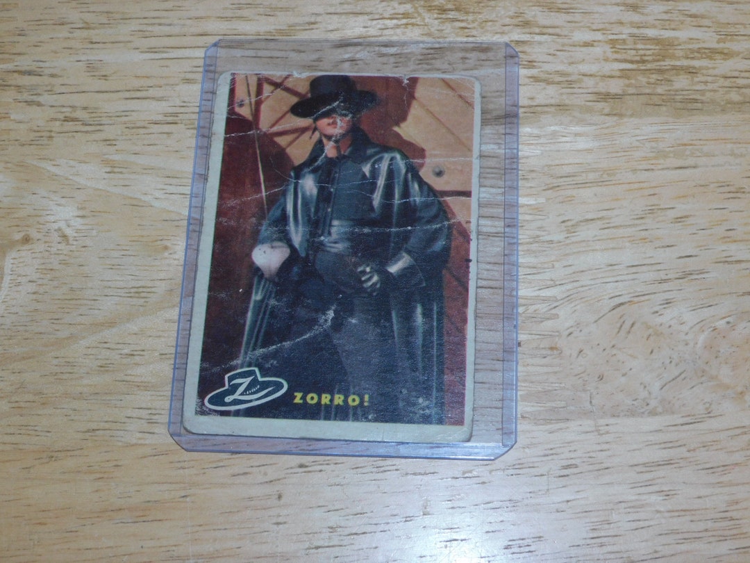1958 Zorro Trading Card 1 Disney Hero Vintage 50s Nonsports - Etsy