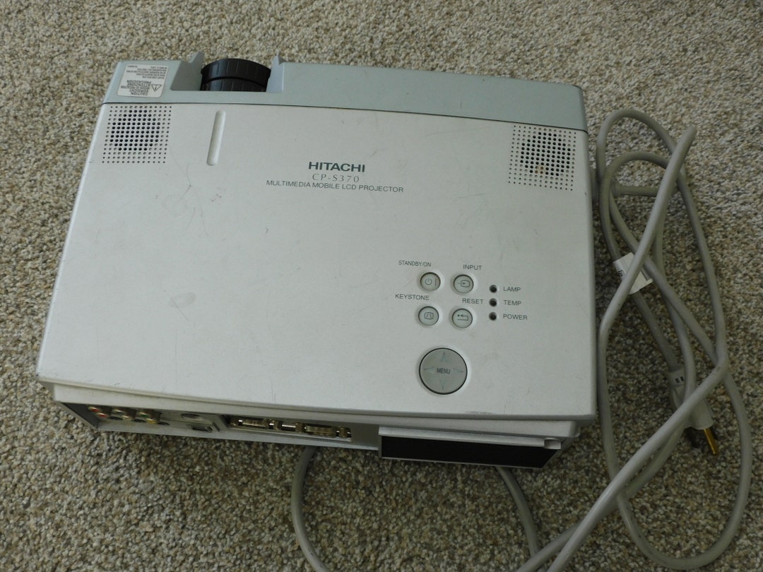 LCD Projector With New Lamp 2002 Hitachi CP-S370 W Multimedia Mobile - Etsy