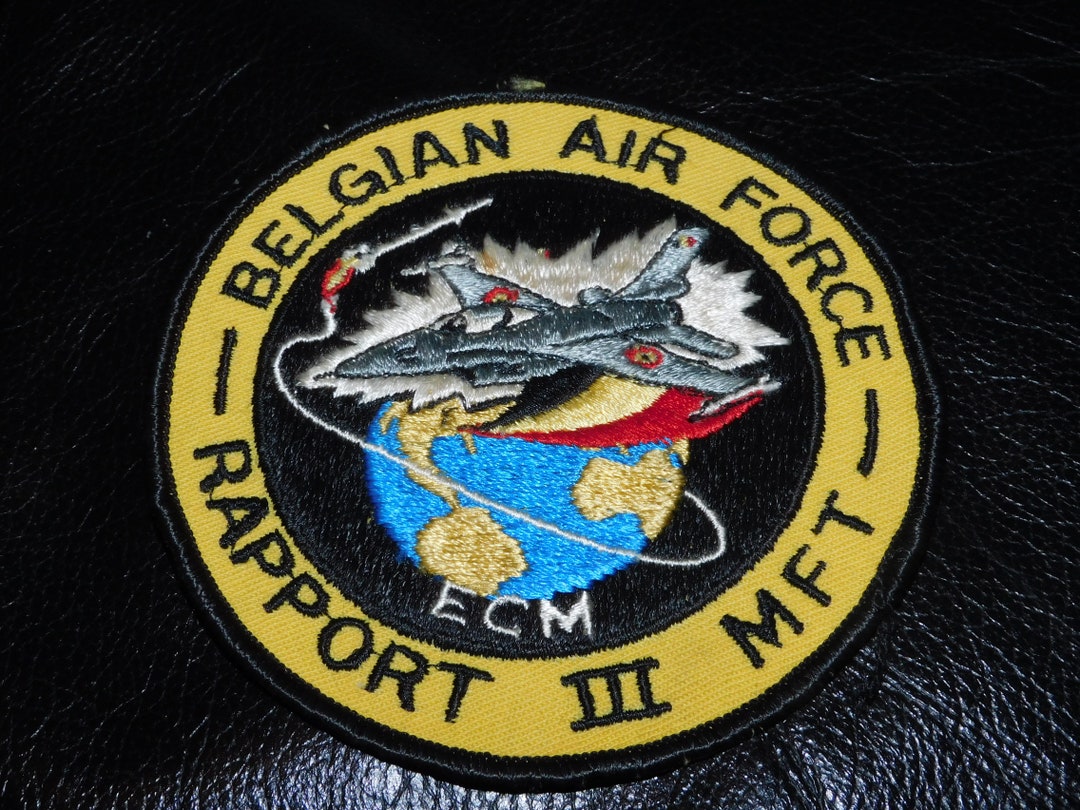 Vintage 4" Belgian Air Force - Rapport III MFT Patch Belgium - Etsy