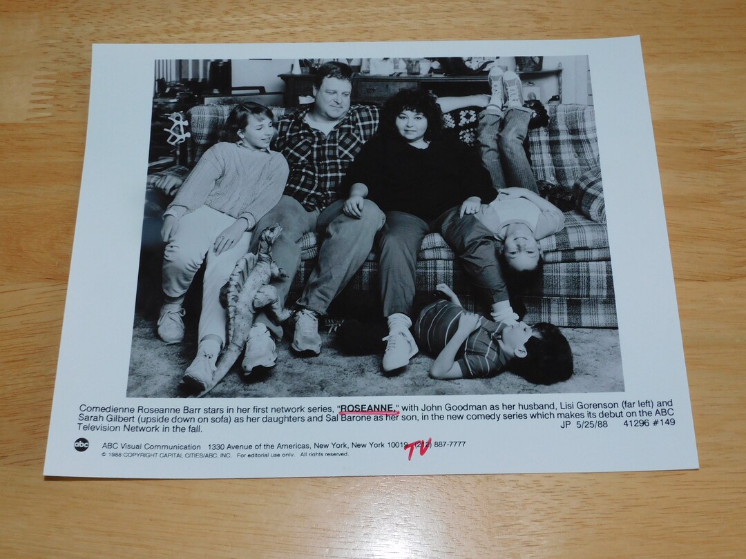 RARE First ROSEANNE Cast Press Photo With Original DJ Conner Actor ...