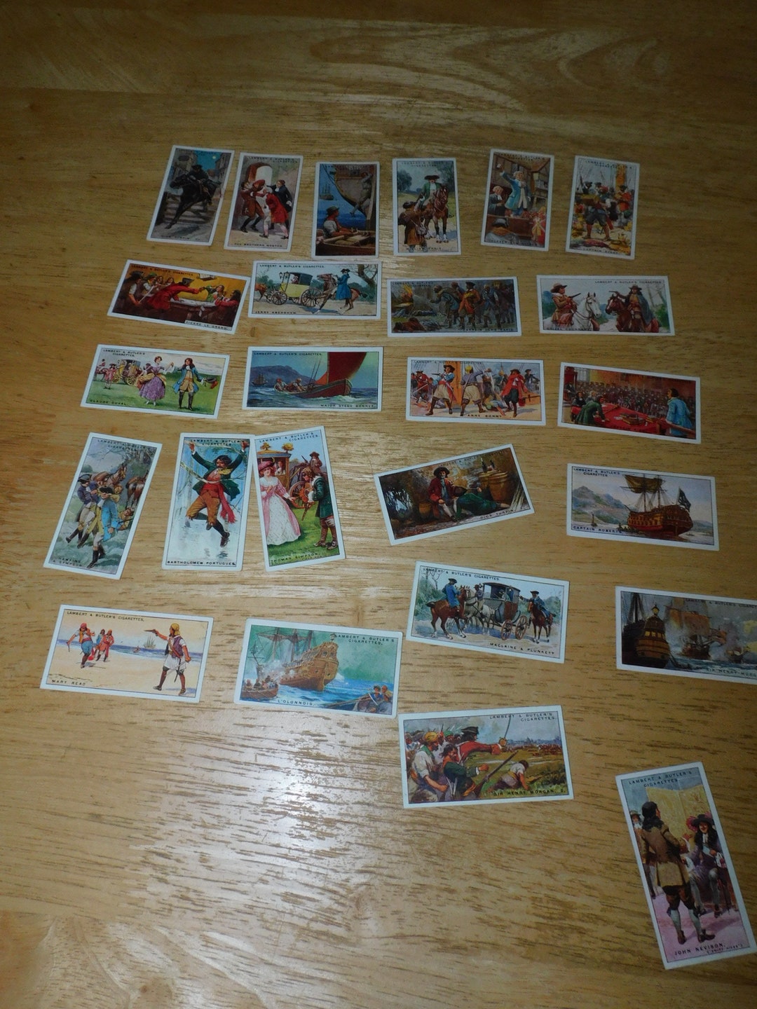 1926 Pirates Trading Cards Set - 25 Card Lot - Henry Morgan, Anne Bonny ...