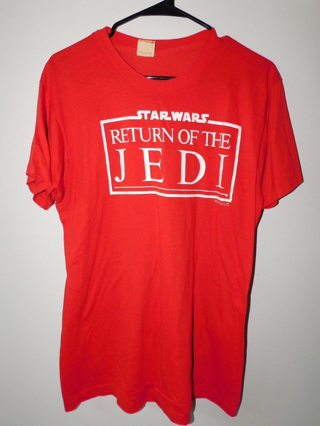 1983 Return of the Jedi T Shirt Employees Cast/crew Rare 80s Vintage ...