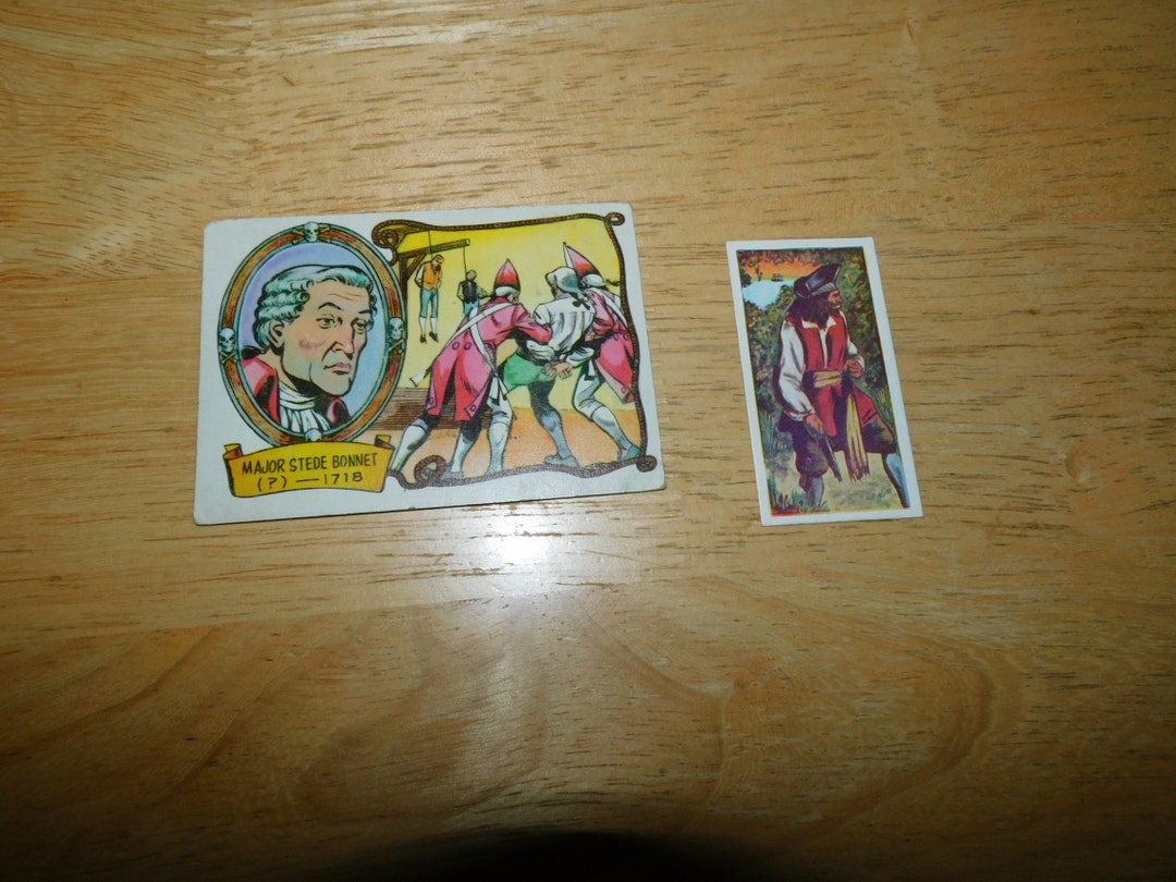 1920s PIRATE Major Stede Bonnet Trading Card Lot - Vintage Antique ...