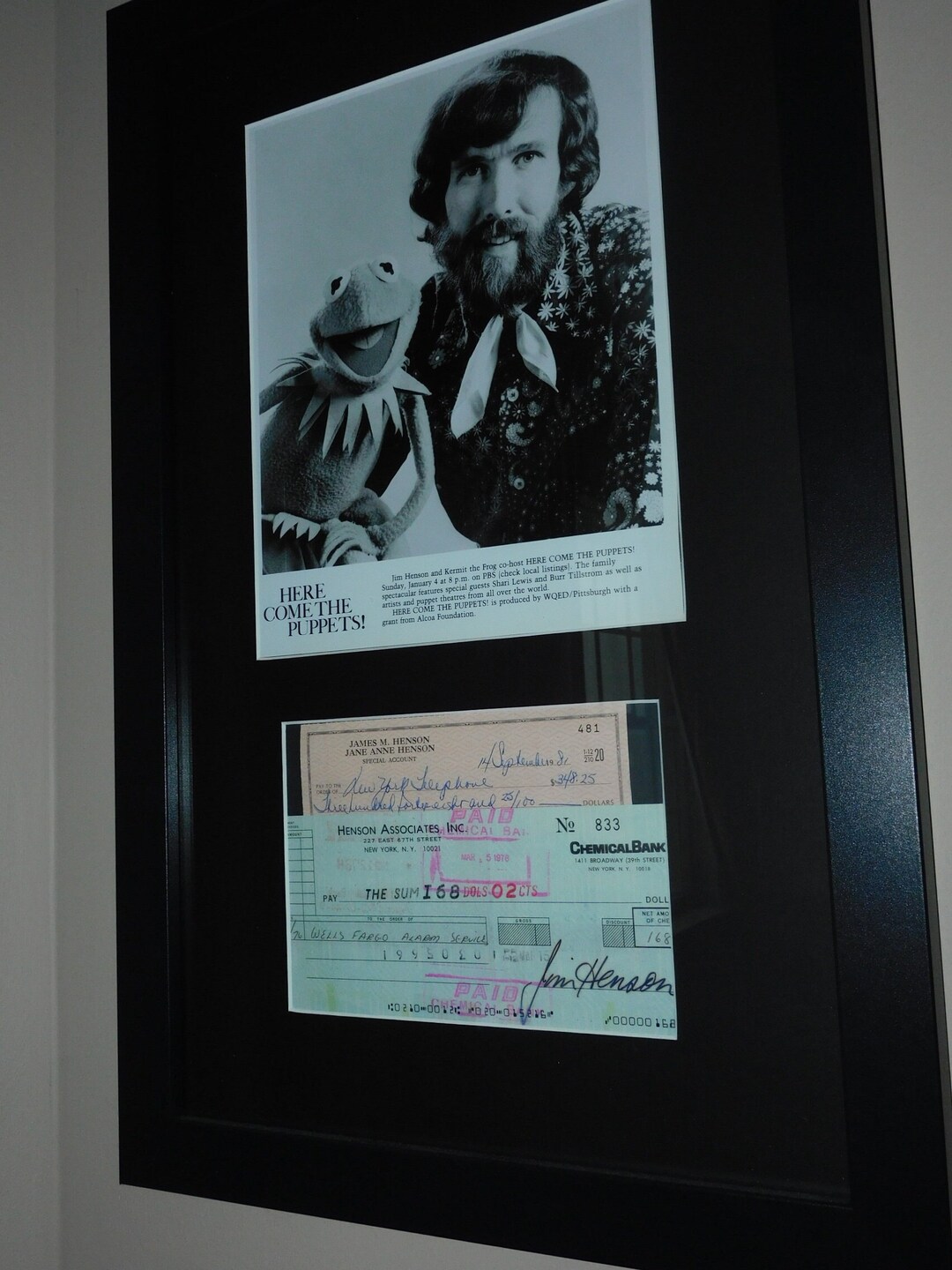 Jim Henson Autograph the Muppets Creator 8x10 Photo With Kermit ...