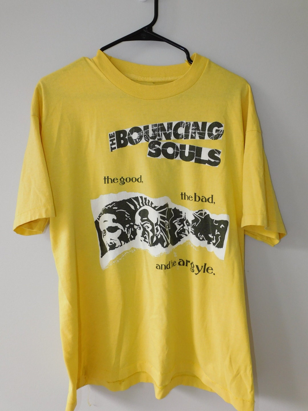 The Bouncing Souls Good Bad Argyle Vintage T Shirt Punk Rock Band 90s ...
