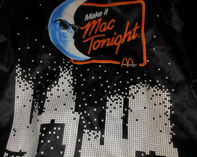 80s Mac Tonight Jacket Mcdonalds Rare Large - Etsy
