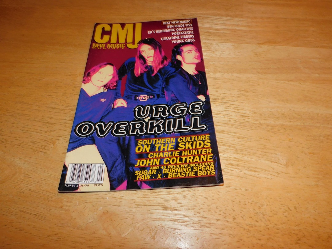 1995 CMJ Magazine - Urge Overkill, Ben Folds Five, Sugar, John Coltrane ...