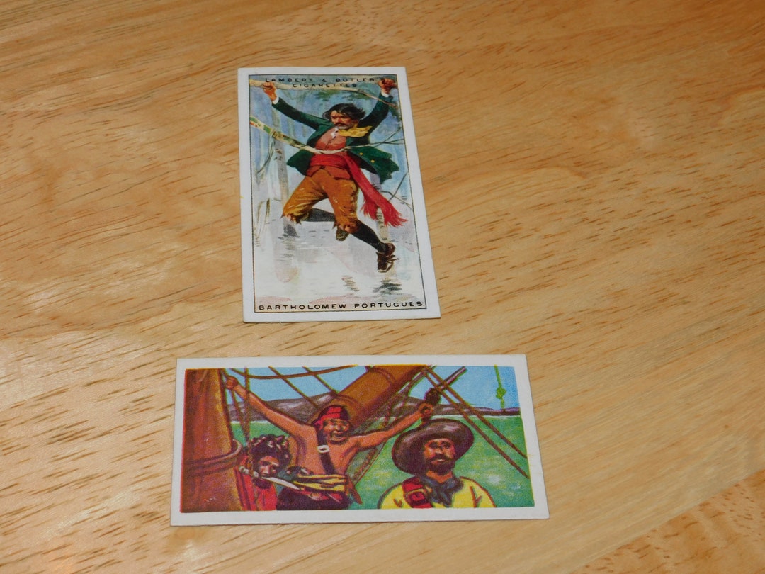 1920s PIRATE Bartholomew Portuguese Trading Card Lot - Vintage Antique ...