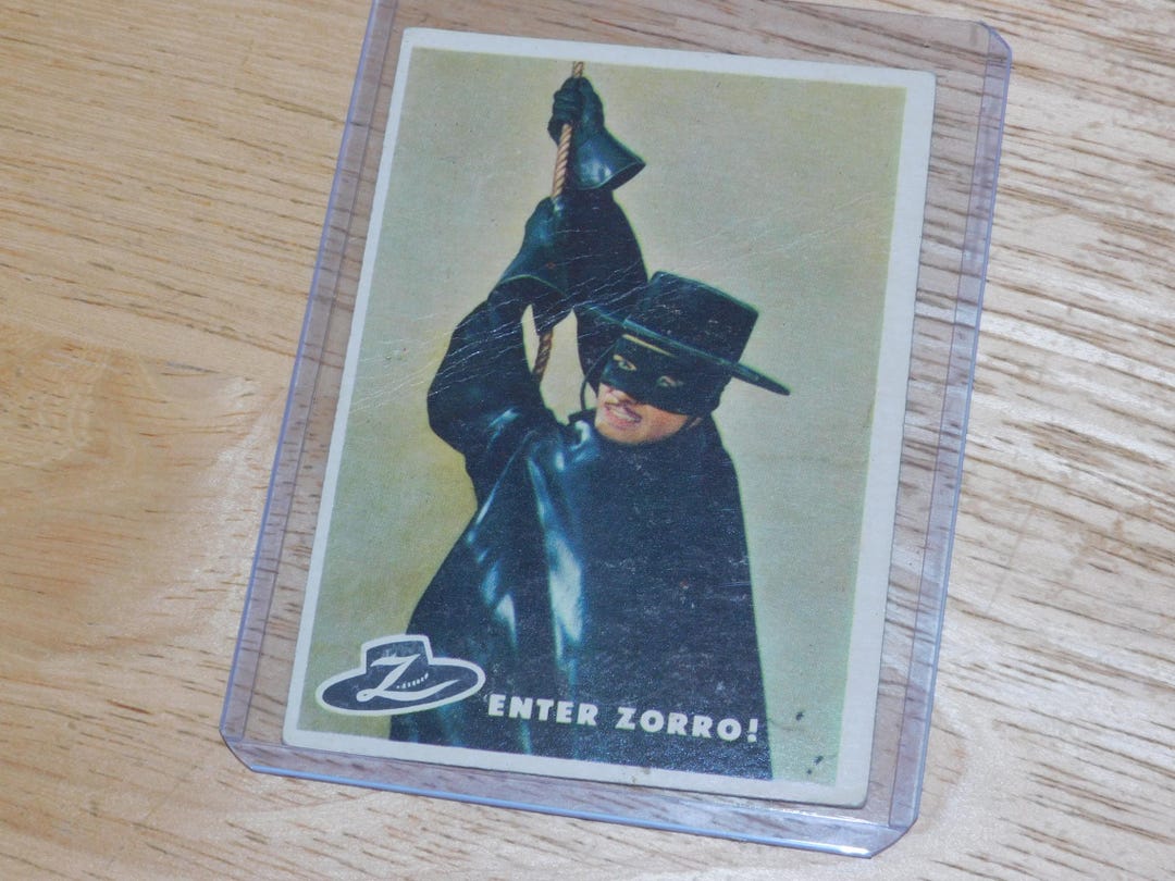 1958 Zorro Trading Card Disney Hero Vintage 50s Nonsports - Etsy