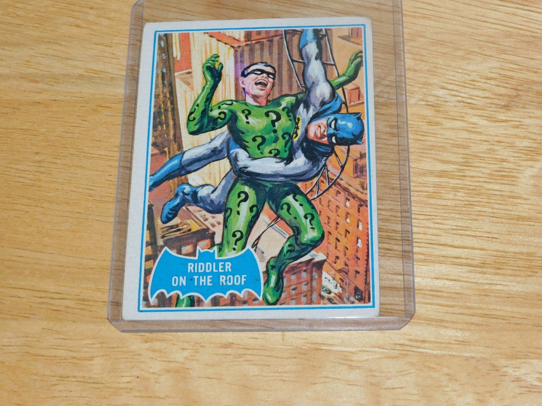 1966 the Riddler Rookie Card Vintage 1960s Batman Villain Adam West Tv ...