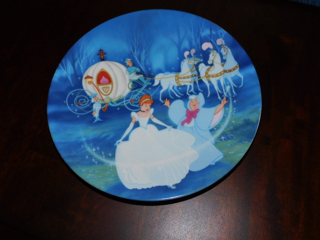 1988 Disney Cinderella Bibbidi Bobbidi Boo Collectible Plate - Vintage ...