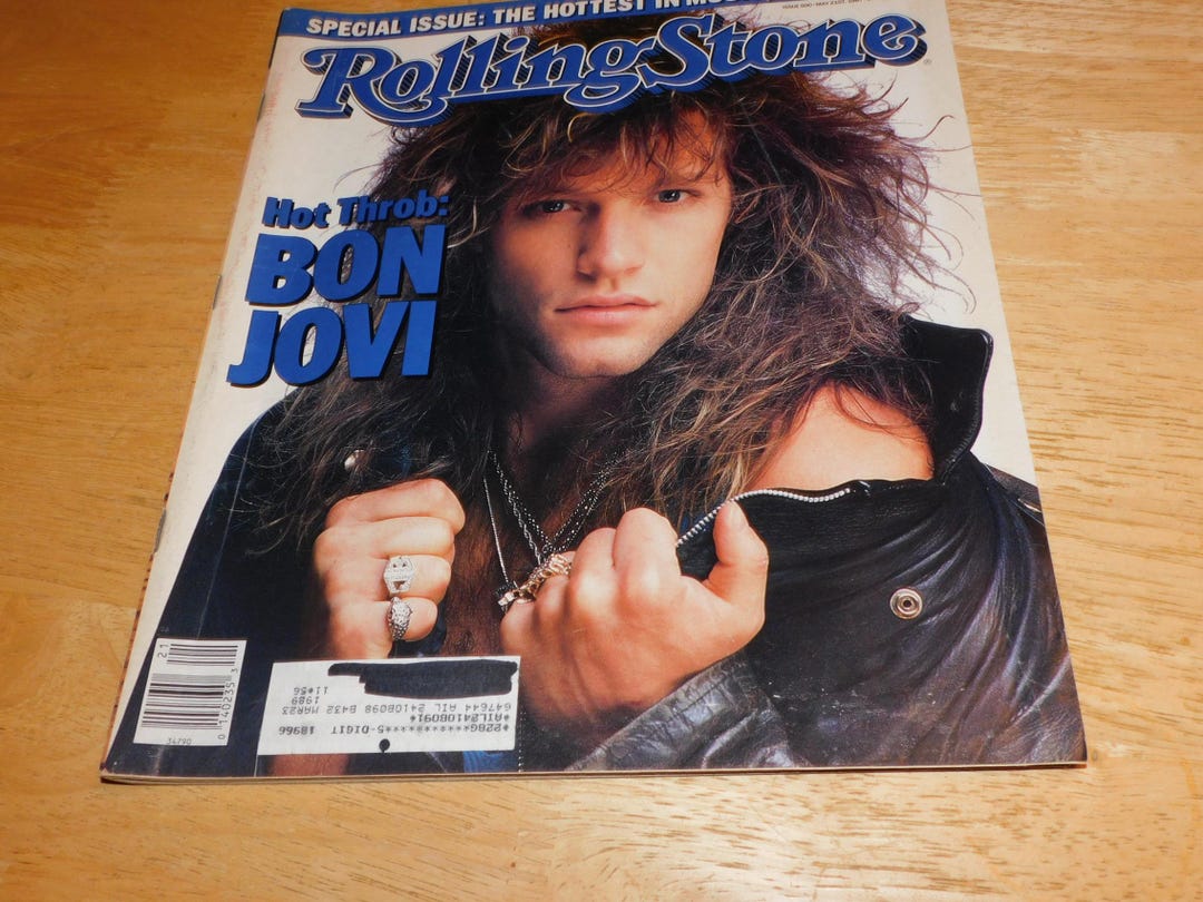 Rolling Stone Magazine 1987 - Jon Bon Jovi on Cover - Love and Rockets ...