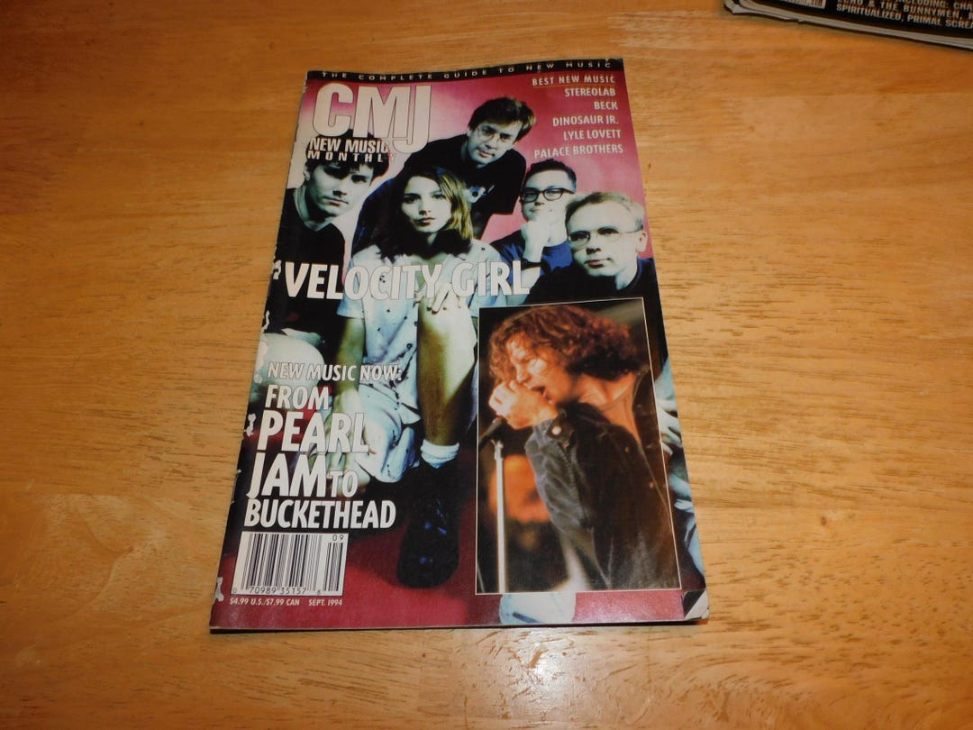 1995 CMJ Magazine - Velocity Girl, Pearl Jam, Dinosaur Jr, Beck ...